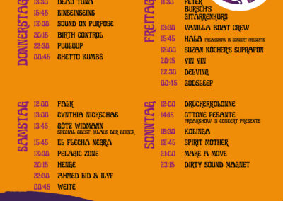 Line-up - Herzberg Festival